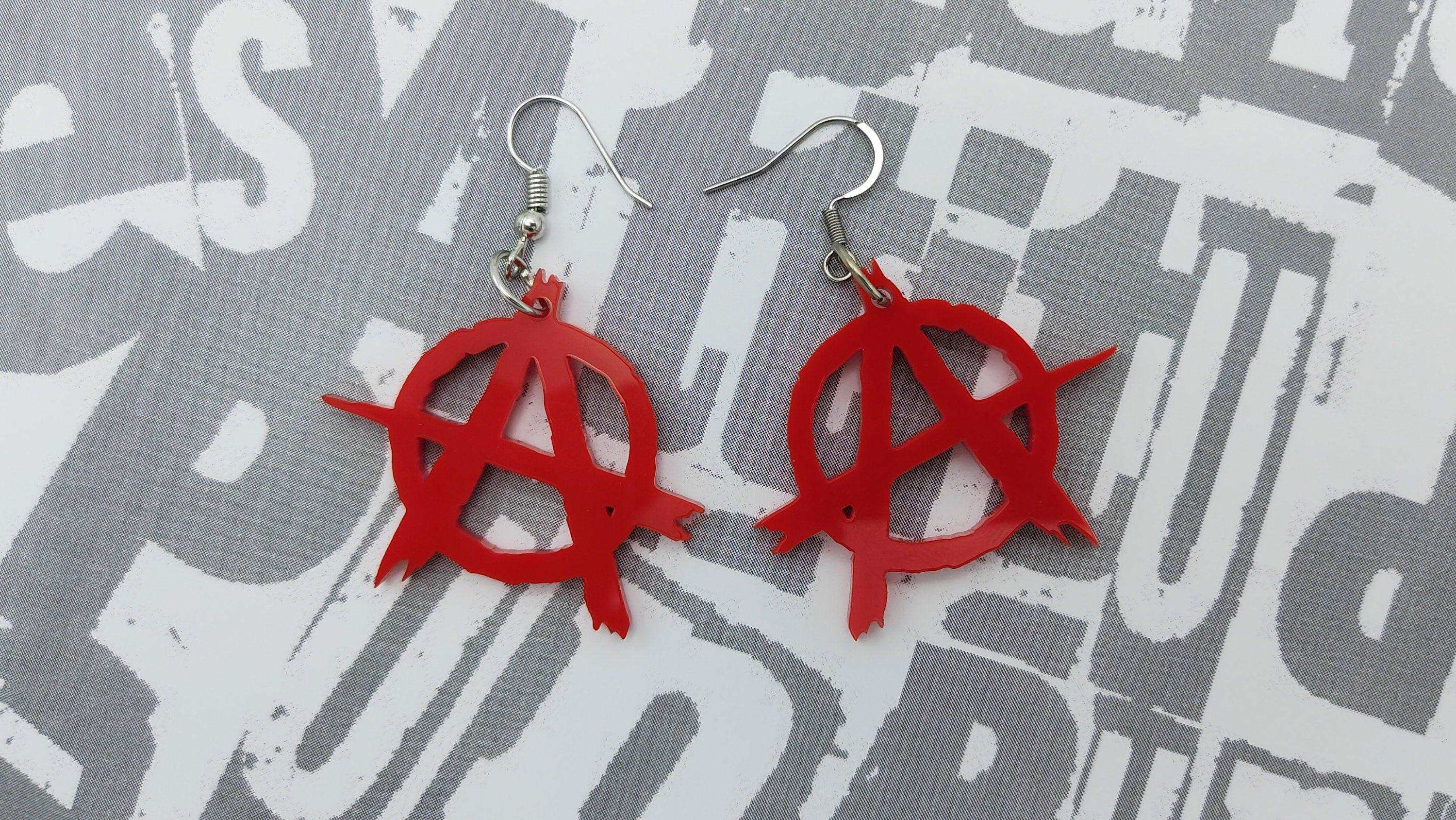 ANARCHY SYMBOL EARRINGS | Your Punk Manifesto! – Kozmic Garden